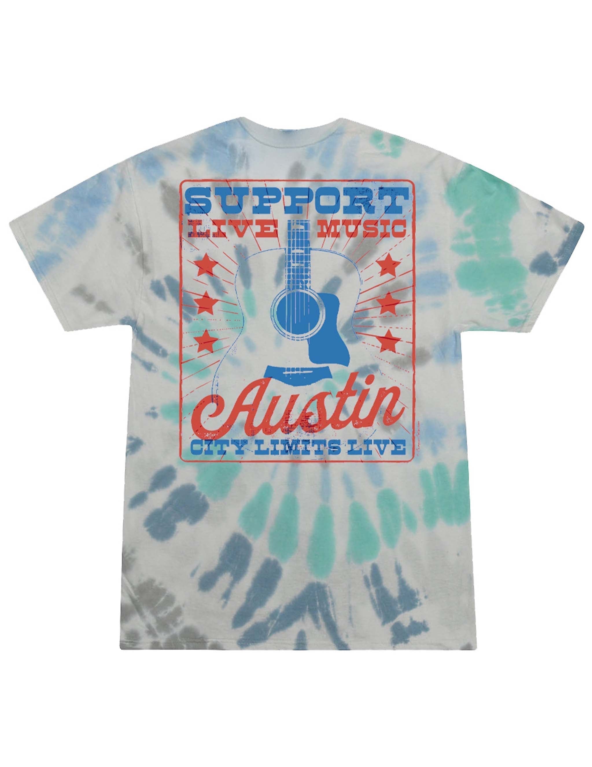 ACL Live Support Live Music Tie Dye T-Shirt - OpryShop